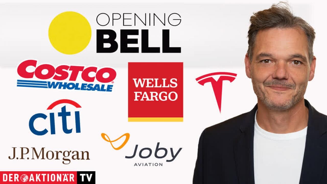 Opening Bell: Wells Fargo, JPMorgan, Citigroup, Tesla, Costco, Joby ...