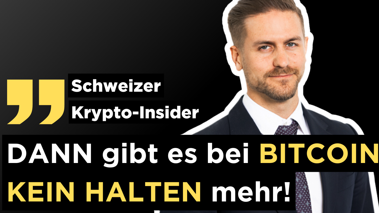 "Die Bitcoin-Rallye könnte viel früher kommen als gedacht", verrät Schweizer Krypto-Insider ...
